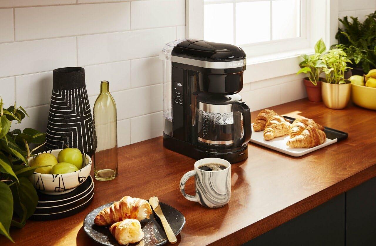 KitchenAid 12 Cup Drip Coffee Maker with Spiral Showerhead and ...