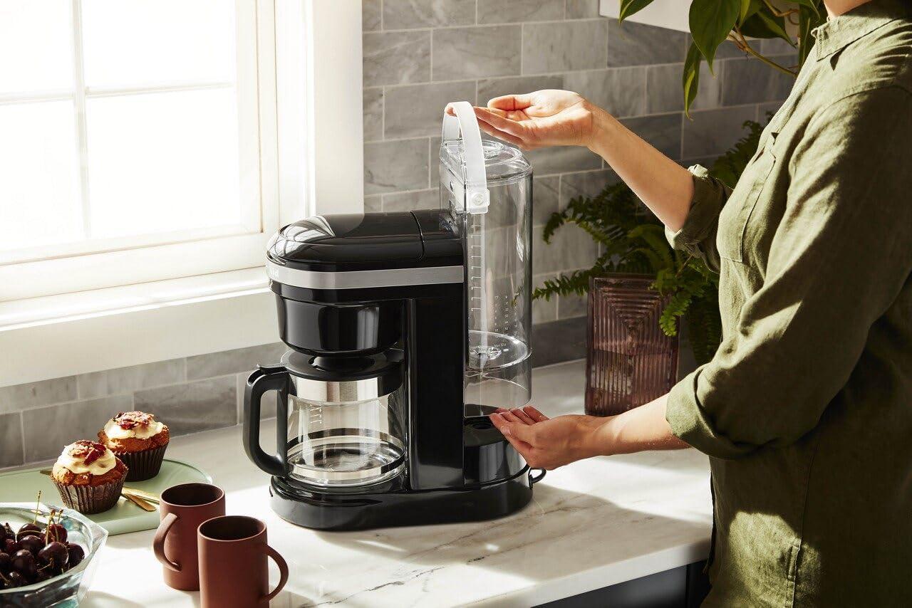 KitchenAid 12 Cup Drip Coffee Maker with Spiral Showerhead and ...