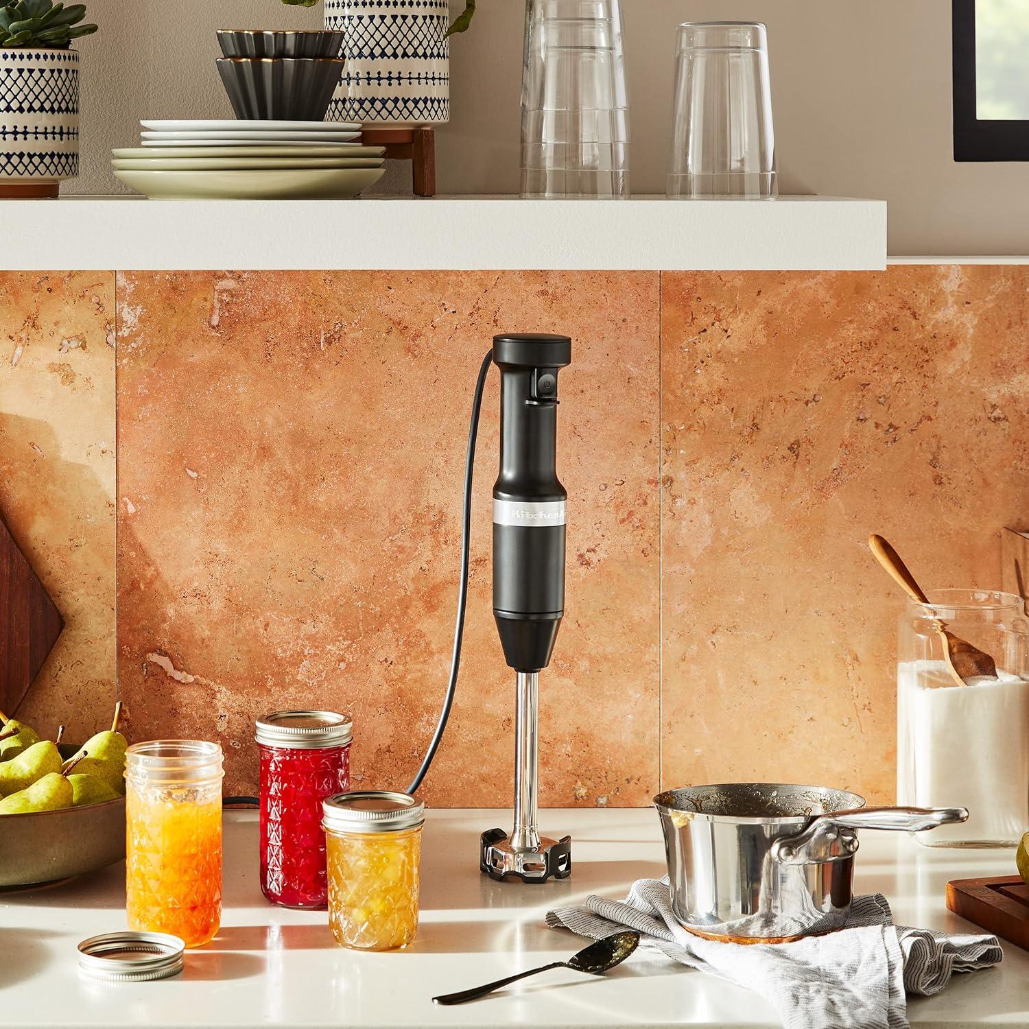 KitchenAid Variable Speed Corded Hand Blender KHBV53, Matte Black(5 ...