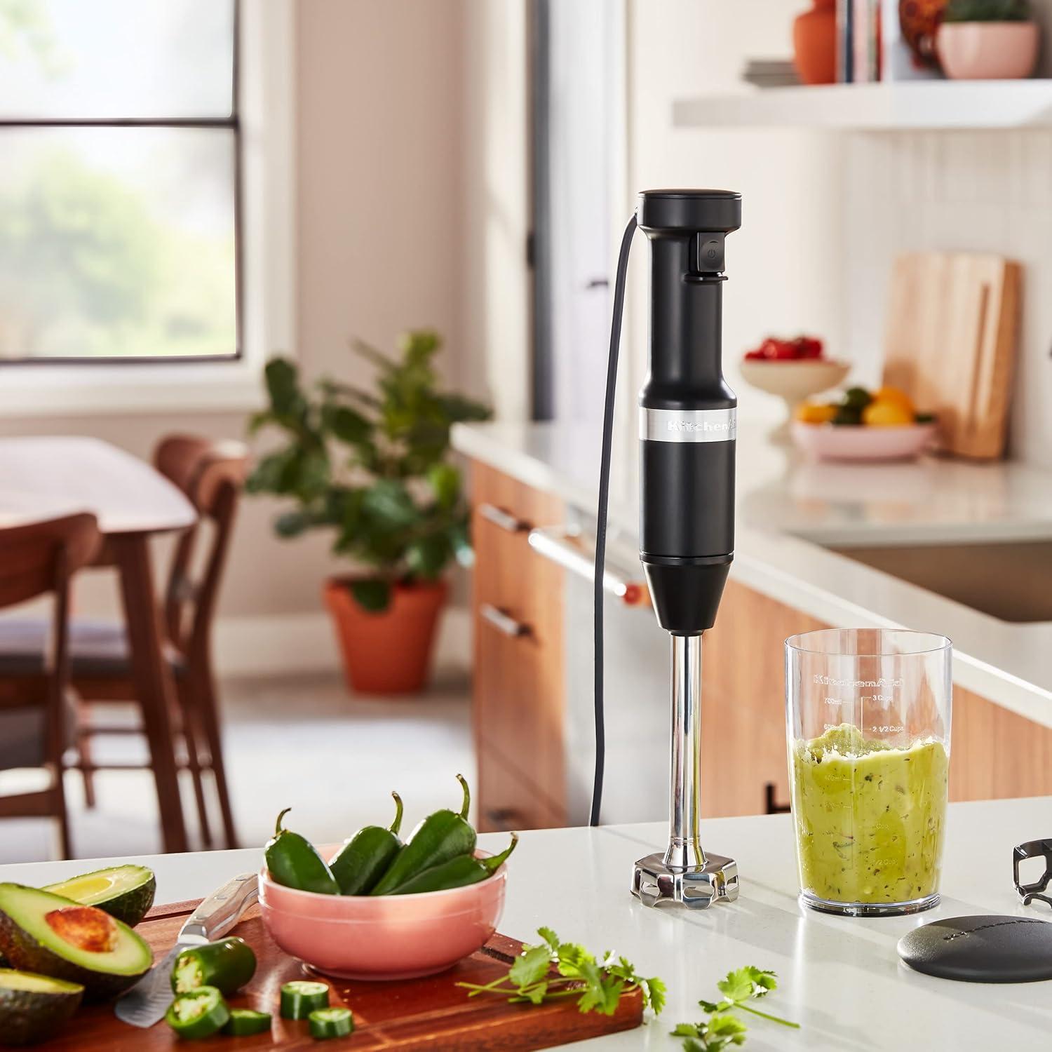 KitchenAid Variable Speed Corded Hand Blender KHBV53, Matte Black(5 ...