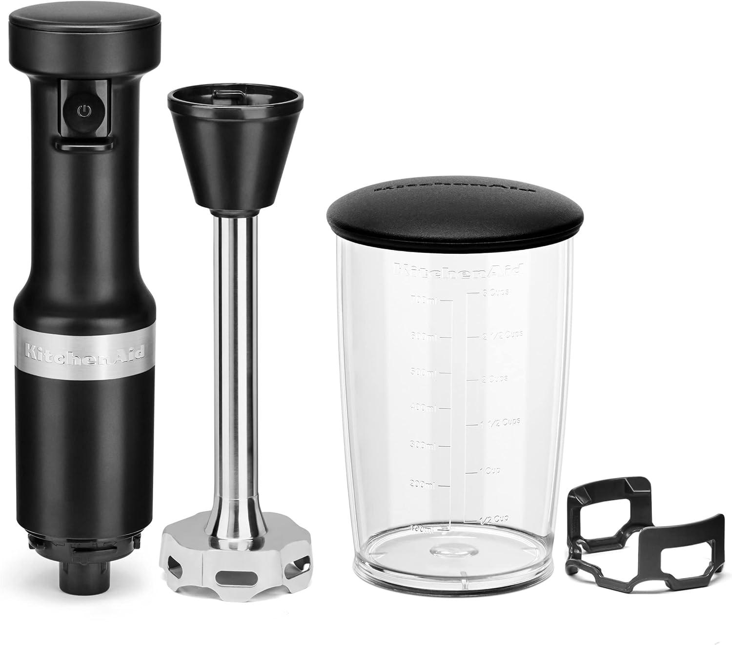 KitchenAid Variable Speed Corded Hand Blender KHBV53, Matte Black(5 ...