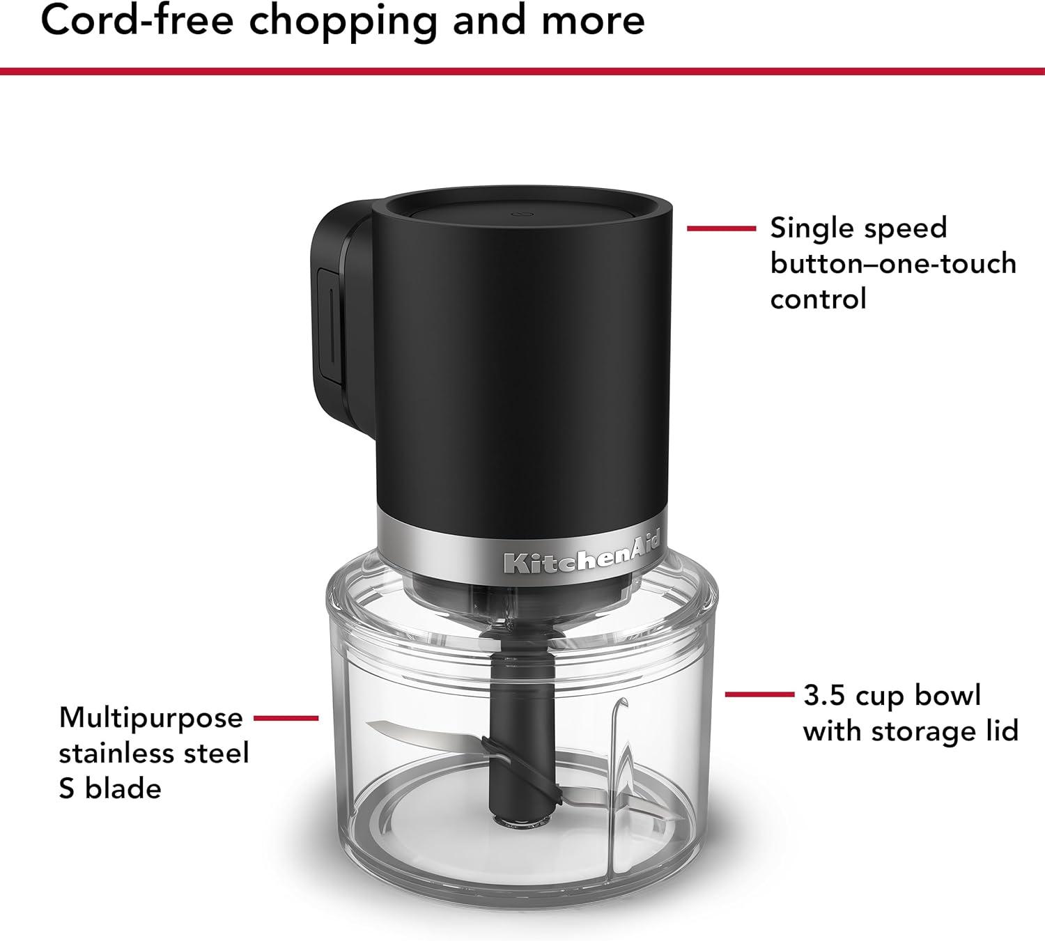 KitchenAid Go Cordless Top Down Chopper – battery sold separately ...